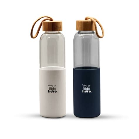 Custom Glass Water Bottle With Sleeve Printing Merchlist