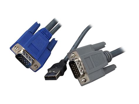 StarTech Com 6 Ft Ultra Thin USB VGA 2 In 1 KVM Cable SVUSBVGA6 Walmart Com