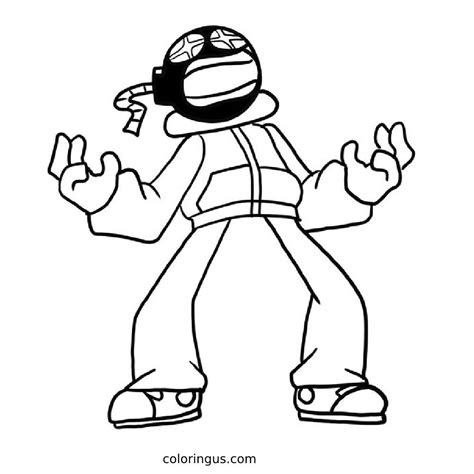 Friday Night Funkin Hatsune Miku Coloring Page