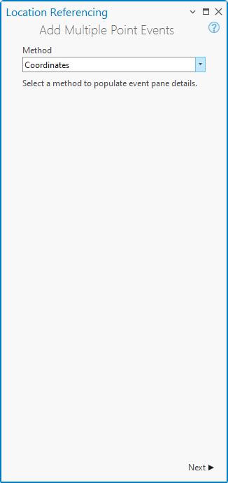 Add Point Events By Coordinates—arcgis Pro Documentation