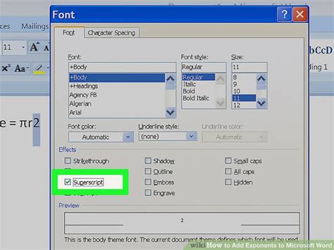 Ways To Add Exponents To Microsoft Word WikiHow