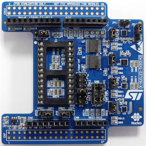 x nucleo iks01a2 motion mems and environmental sensor expansion board