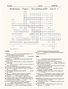 Physical Science Crossword Puzzle