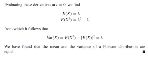 Moment Generating Functions