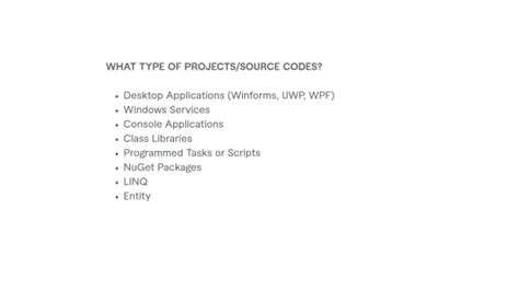 code c sharp winforms uwp wpf console and class library projects by