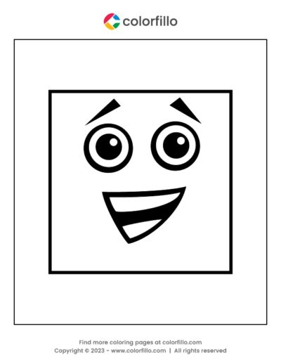 Free Online Rectangle Coloring Page Colorfillo