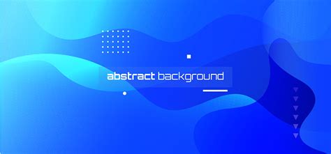 Abstract Blue Gradient Wave Background With Geometric Shape Element And Blank Space Design Stock