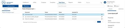 how do i add documents to the team room msb docs secure e