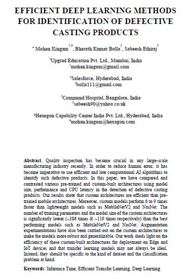 GitHub Sabeesh Efficient Deep Learning Casting Defect Detection ICCR