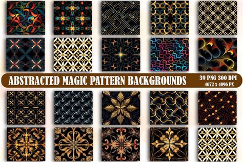 Abstracted Magic Pattern Backgrounds Bundle Bundle · Creative Fabrica