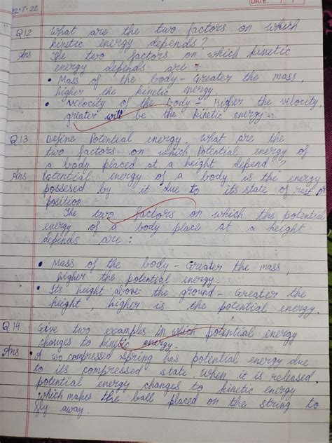 Energy Class Notes Class 7 Physics Chapter 3