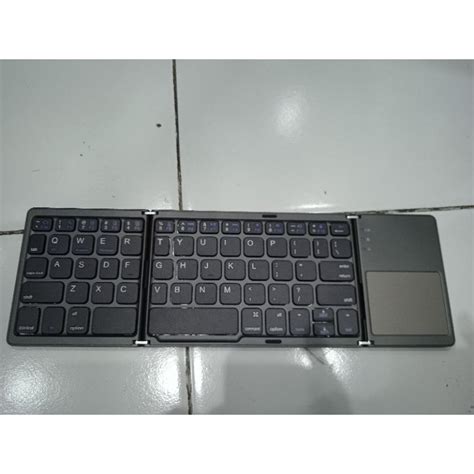 Jual Keyboard Foldable And Touchpad Bluetooth Keyboard Lipat Indonesia Shopee Indonesia