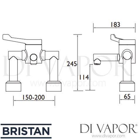 Bristan H64dmt2 Hospital Tap Tmv3 Single Control Hospital Basin Mixer