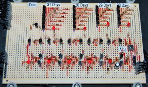 Transistor Logic Calendar MkI Transistor Logic Clock