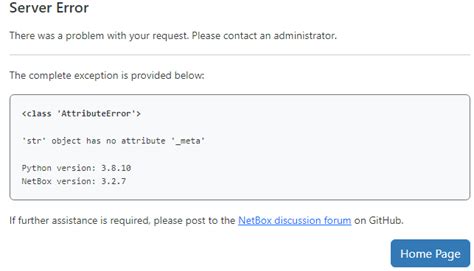 Netbox Secret Store Plugin Error Str Object Has No Attribute Meta