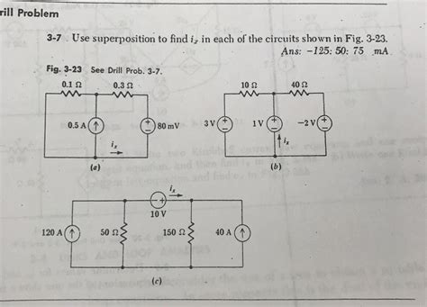 Solved Use Superposition To Find I X In Each Of The Circuits Chegg Com