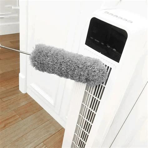Tuplbcv Ultralong Retractable Dust Collector Microfiber Brush Stainless