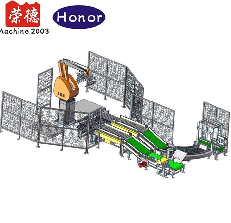 Abb Fanuc Palletizing Robot Automatic Palletizing Line 25kg Bag Carton Robot Palletizer