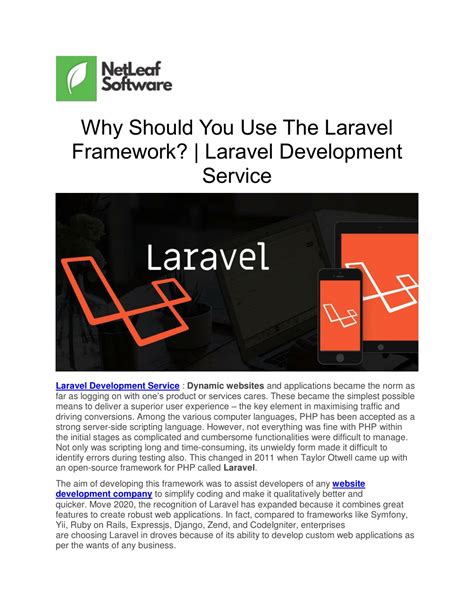 Ppt Why Should You Use The Laravel Framework Laravel Development