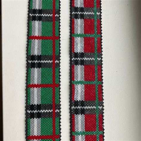 Alphabet Letters A Z Font Peyote Stitch Cuff Bracelet Beading Pattern Instant Download Even