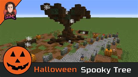Minecraft Building Tutorial How To Build A Spooky Tree Youtube