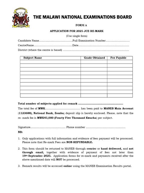 2025 Jce Re Mark Application Form Pdf
