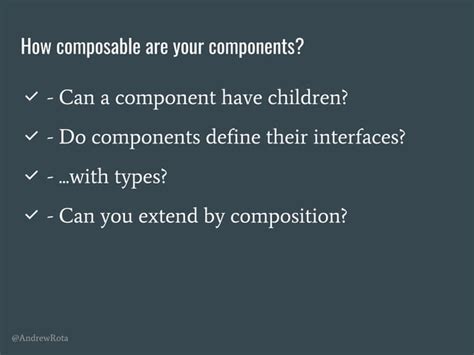 Component Based Ui Architectures For The Web Andrew Rota Codemotion Rome 2017 Ppt