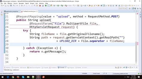 Upload File With Spring Rest Api In Spring Boot Youtube