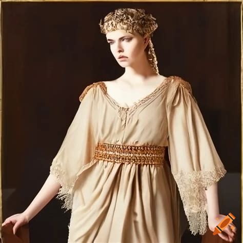 Ancient Greek Style Dresses Fashion Illustration Of Ancient Greek