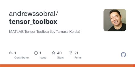 Github Andrewssobraltensortoolbox Matlab Tensor Toolbox By Tamara Kolda