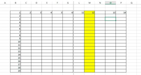 Разделение окна табличного документа Ms Excel на две или четыре части Вектор развития Офисные
