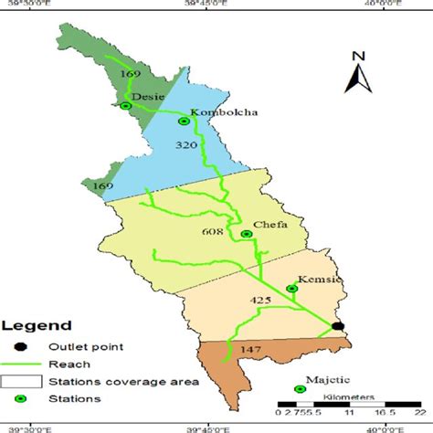 Stations Area Coverage By Thiessen Polygons Method Download Scientific Diagram