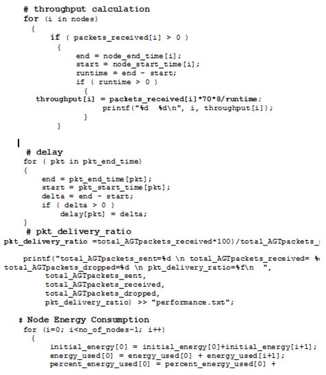 Sample Awk Script For Metric Evaluation 4 Results And Discussion 41 Download Scientific