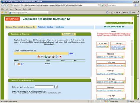 SecoBackup Remote Microsoft Exchange Server Backup Free Community Edition