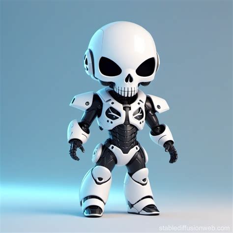 Skeletal Skull Helmet Sci Fi Suit Stable Diffusion Online