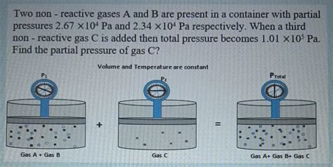 Solved Two Non Reactive Gases A And B Are Present In A