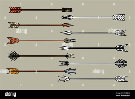 Arrow Icons Set For Games Vector Illustration Stock Vector Image Art Alamy