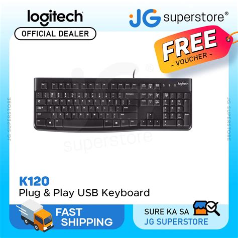 Logitech K Plug And Play Usb Standard Wired Keyboard With Spill Resistant Design Jg