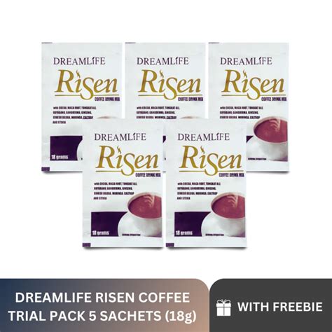 Risen Healthy Coffee 5 Sachet All Natural And Organic Ingredients 10 Sachets Per Box Natural