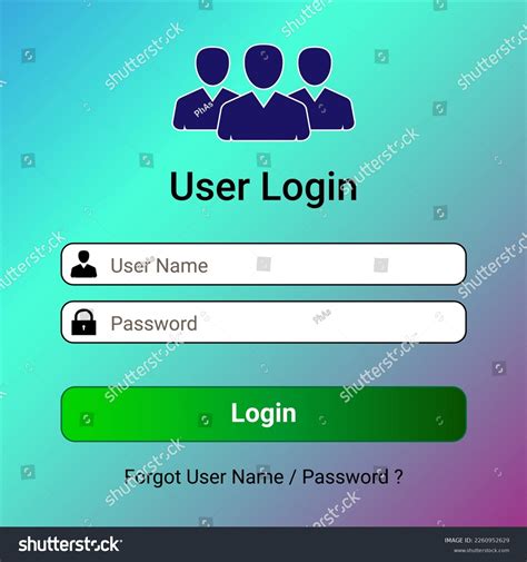 Flat Vector User Login Form Mobile Stock Vector Royalty Free 2260952629 Shutterstock