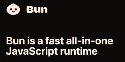 Bunjs A Fast And Powerful Javascript Runtime For Web Development