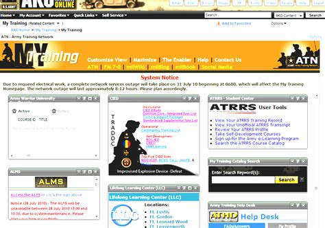 Army Knowledge Online Army Courses Online
