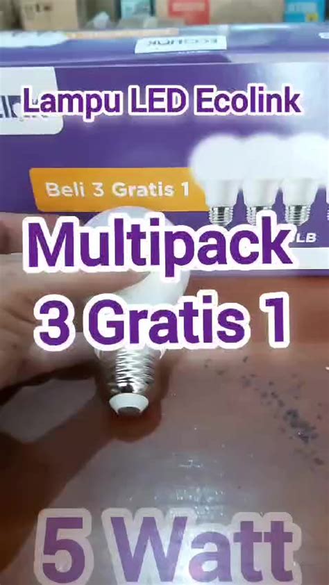 Jual Ecolink Lampu Bohlam Multipack Led Bulb Ecolink 5w Putih Cool Day