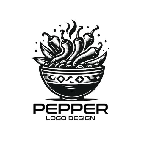 Pepper Vector Logo Design Premium Ai Generated Image