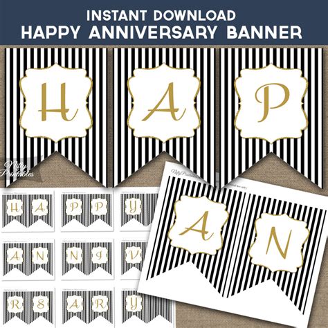 Free Free Printable Anniversary Banner Download Free Free Printable