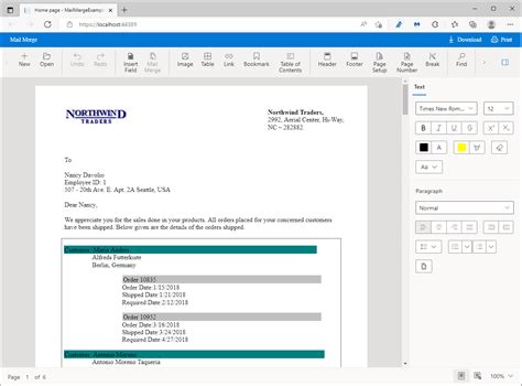 Easily Generate Bulk Reports Using Mail Merge In Angular