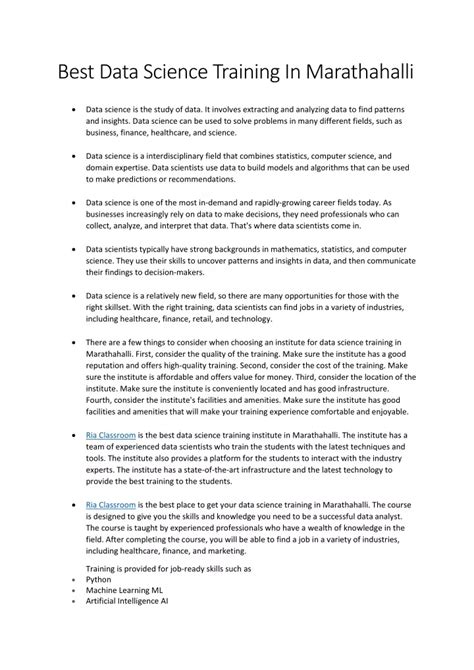 Ppt Best Data Science Training In Marathahalli Powerpoint Presentation Id 11476956