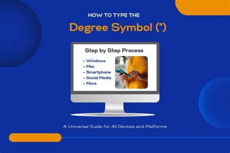 How To Type The Degree Symbol A Universal Guide For All Devices And Platforms Step By Step