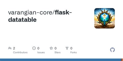 Github Varangian Coreflask Datatable
