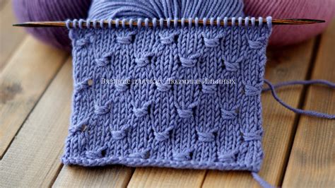 Узелки Узор спицами с обвитыми петлями Вязание для всех Людмила Ильиных Дзен